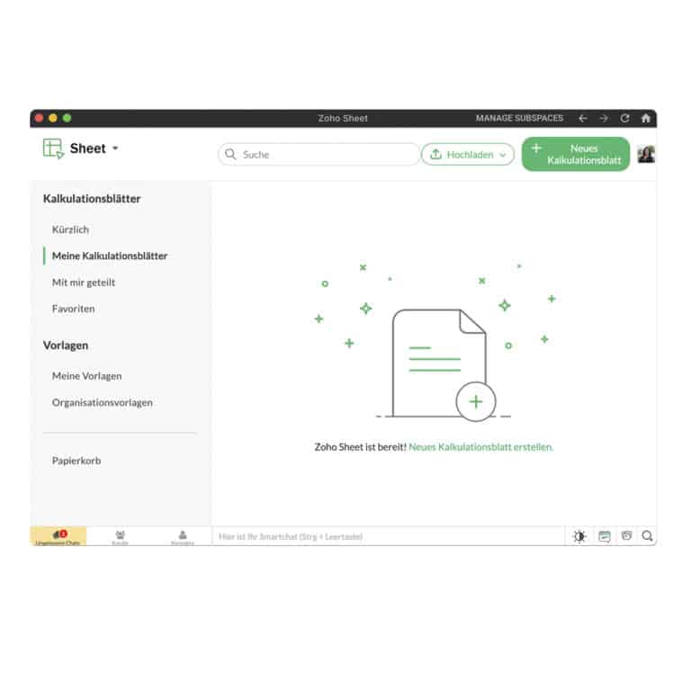 Zoho Sheet - free online spreadsheet | supported by codafish